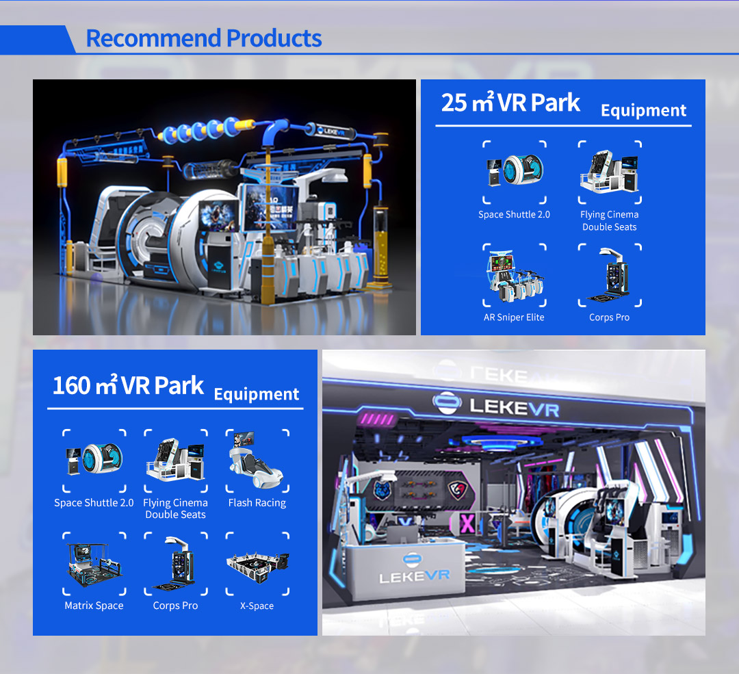 LEKE VR X-Space Virtual Reality Platform VR Free Roam Zombie Game Arena ...